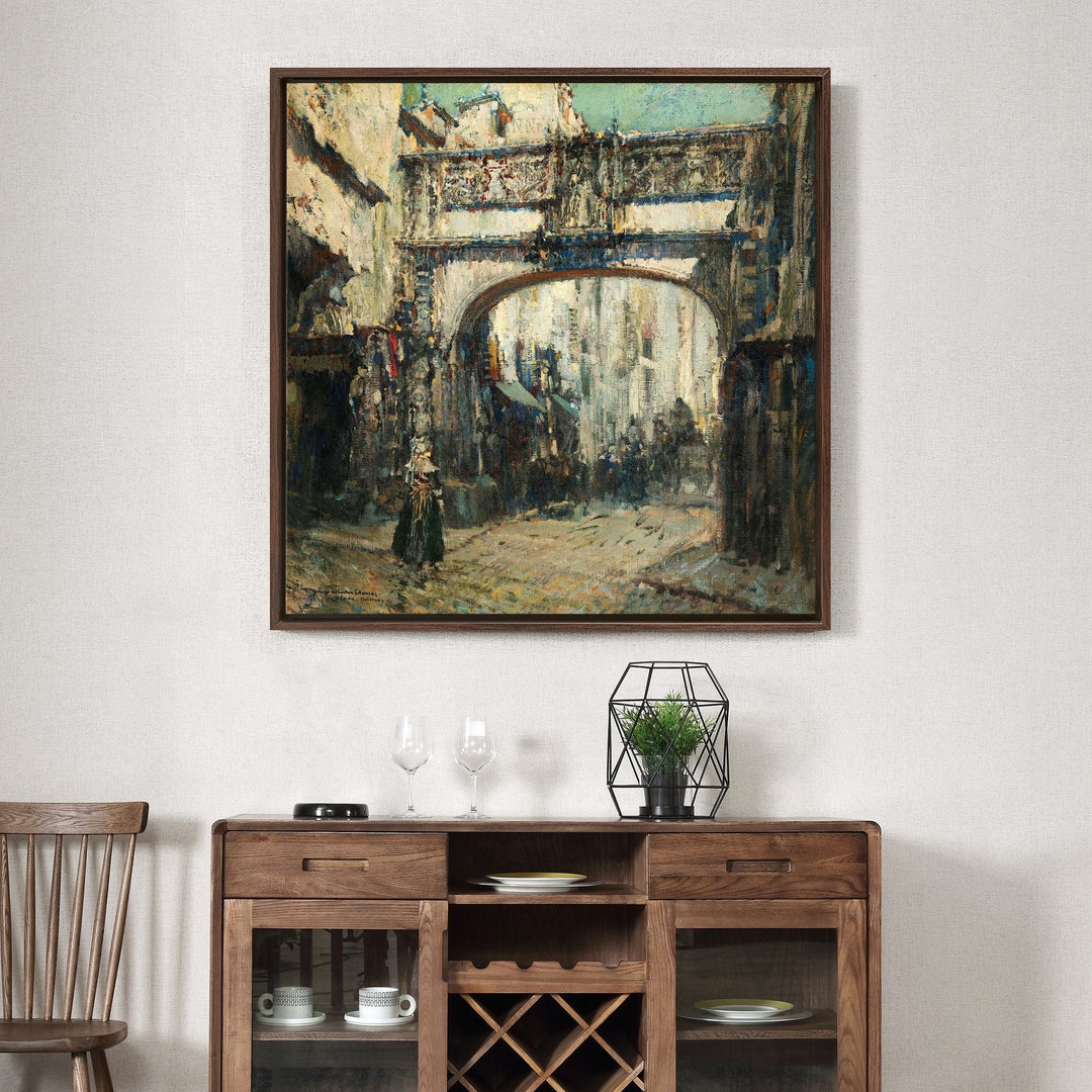 George Wharton Edwards,old Wishing Gate Dinan Brittany,canvas Print ...