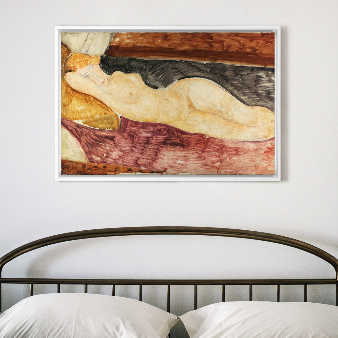 Amedeo Modigliani Reclining Nude naked Girl On The Bed canvas Print Amedeo Modigliani Reclining Nude naked Girl On The Bed canvas Print