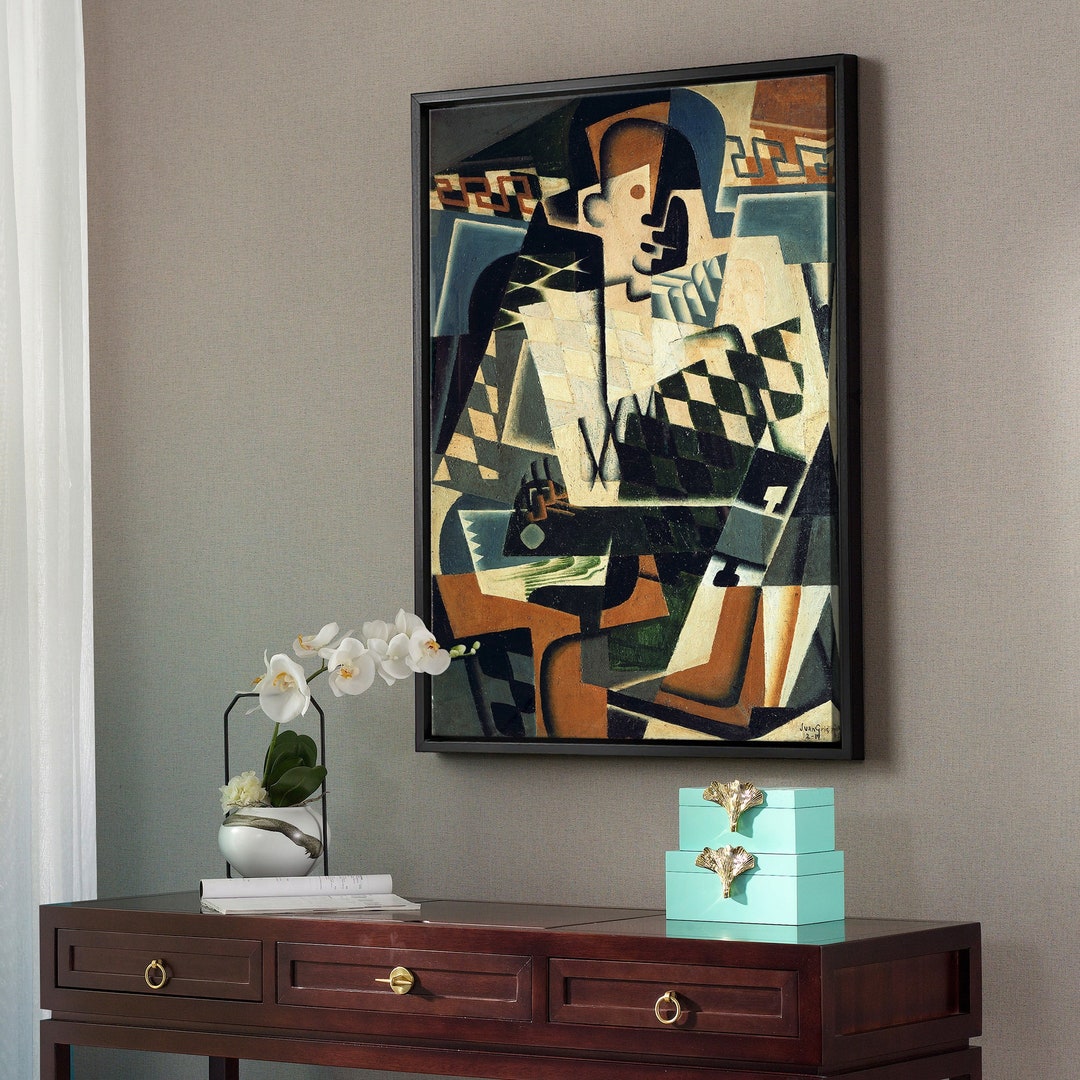 Juan Gris,harlequin With A Guitar, 1917,abstract Wall Art,large Wall ...