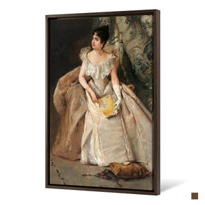 Mosè Bianchi,portrait of Giulia Lucini Colombani,woman Reading,canvas ...