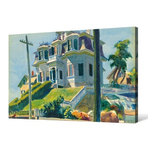 Edward Hopper,haskell's House,villa Scenery,canvas Print,canvas Art ...