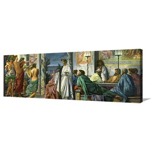 Anselm Feuerbach,plato's Symposium,narrow Horizontal Wall Art ,large ...