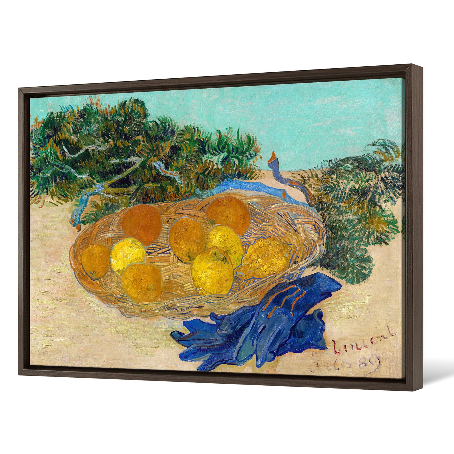 Vincent Van Gogh still Life of Oranges and Lemons With Blue | Etsy