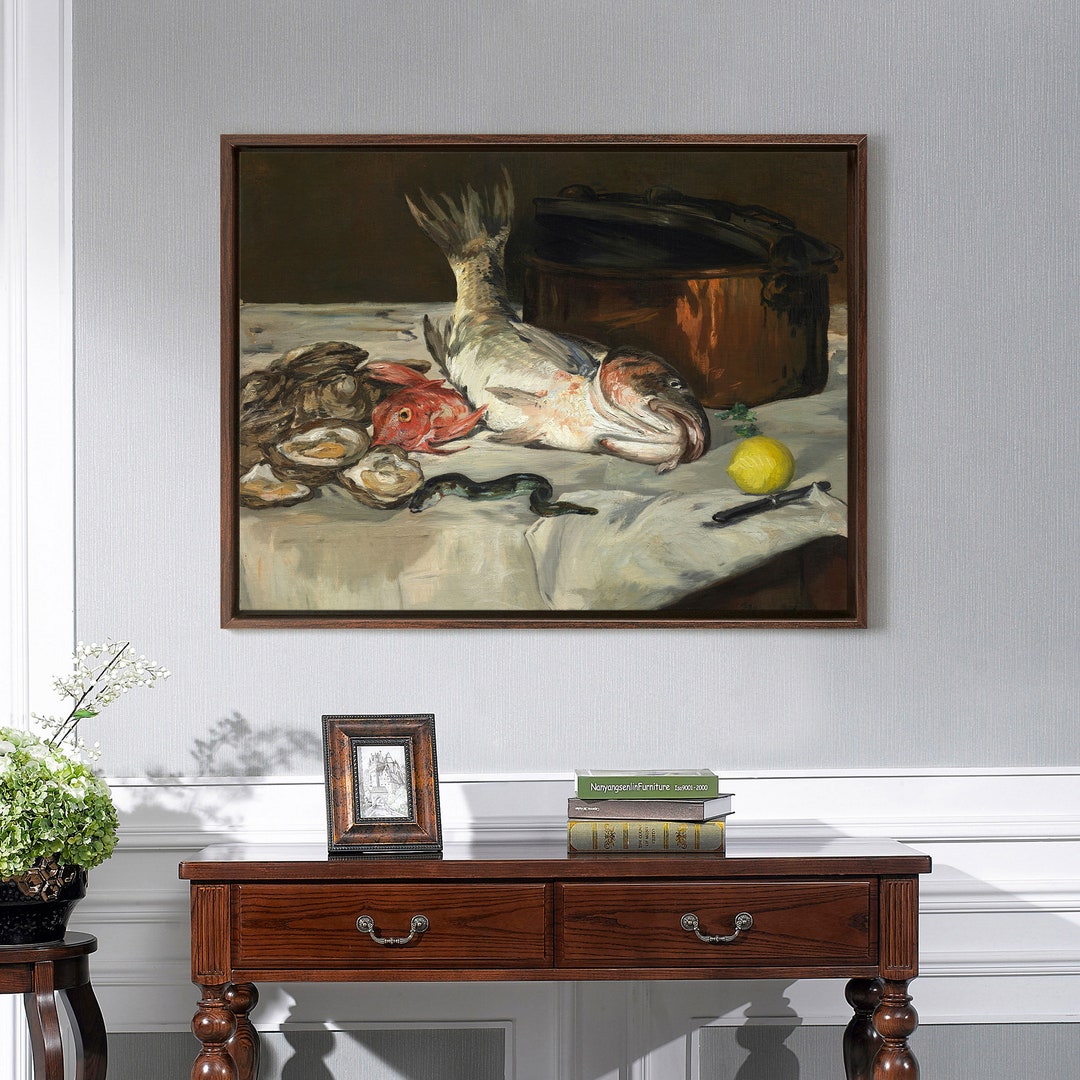 Edouard Manet,fish,restaurant Wall Art, Still Life Art,canvas Print ...
