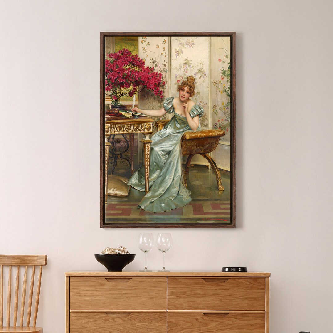 Joseph Pierre Timothée Soulacroix,the Love Letterwoman Writing Letter ...