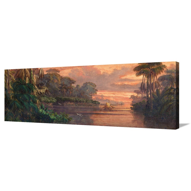 Amazon River Landscape,tropical Jungle Landscape,canvas Print,canvas ...
