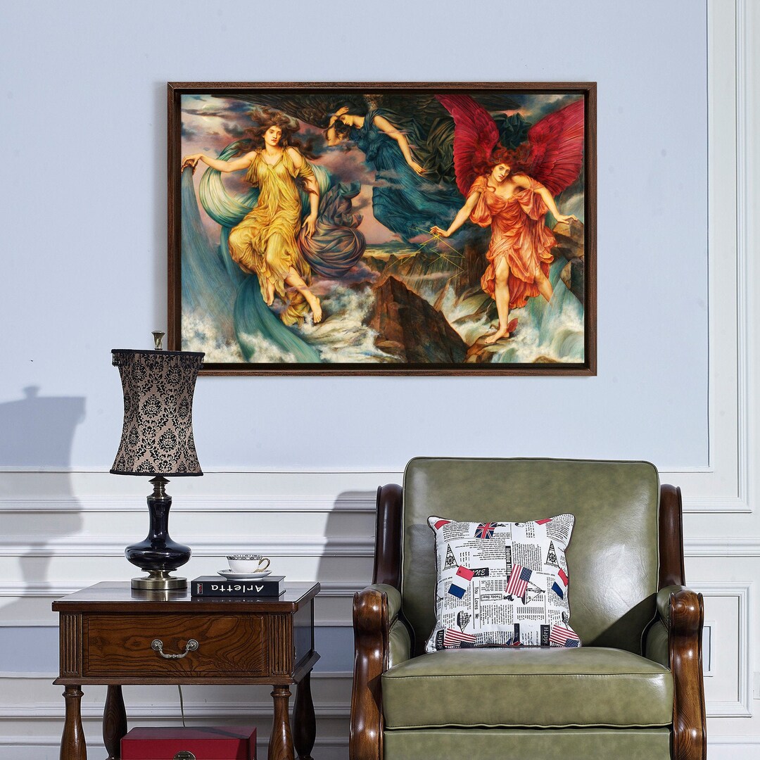 Evelyn De Morgan,the Storm Spirits,canvas Print,canvas Art,canvas Wall ...