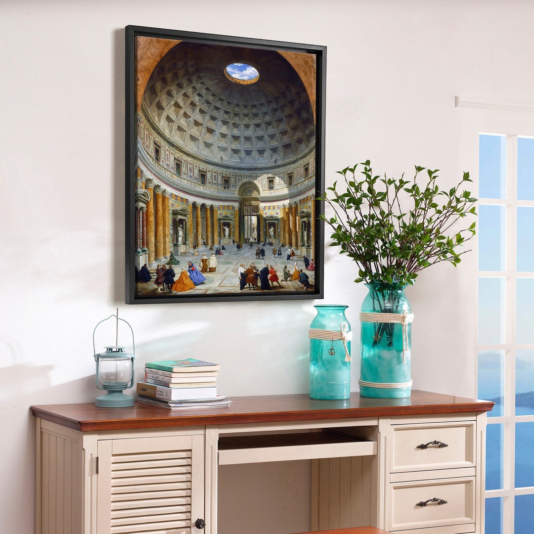Giovanni Paolo Panini,interior of the Pantheon,large Wall Art,framed ...