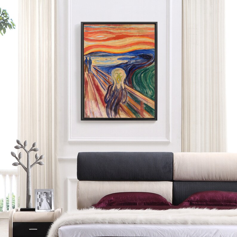 Edvard MunchThe ScreamAbstract artcanvas printcanvas | Etsy