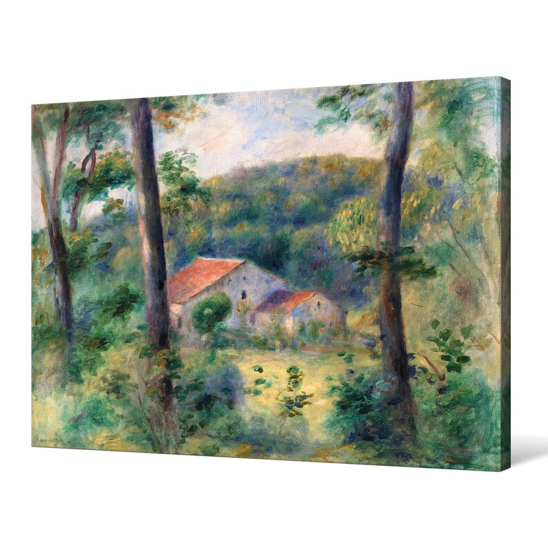 Pierre-auguste Renoir, Surroundings of Briey, Forest House,canvas Print ...
