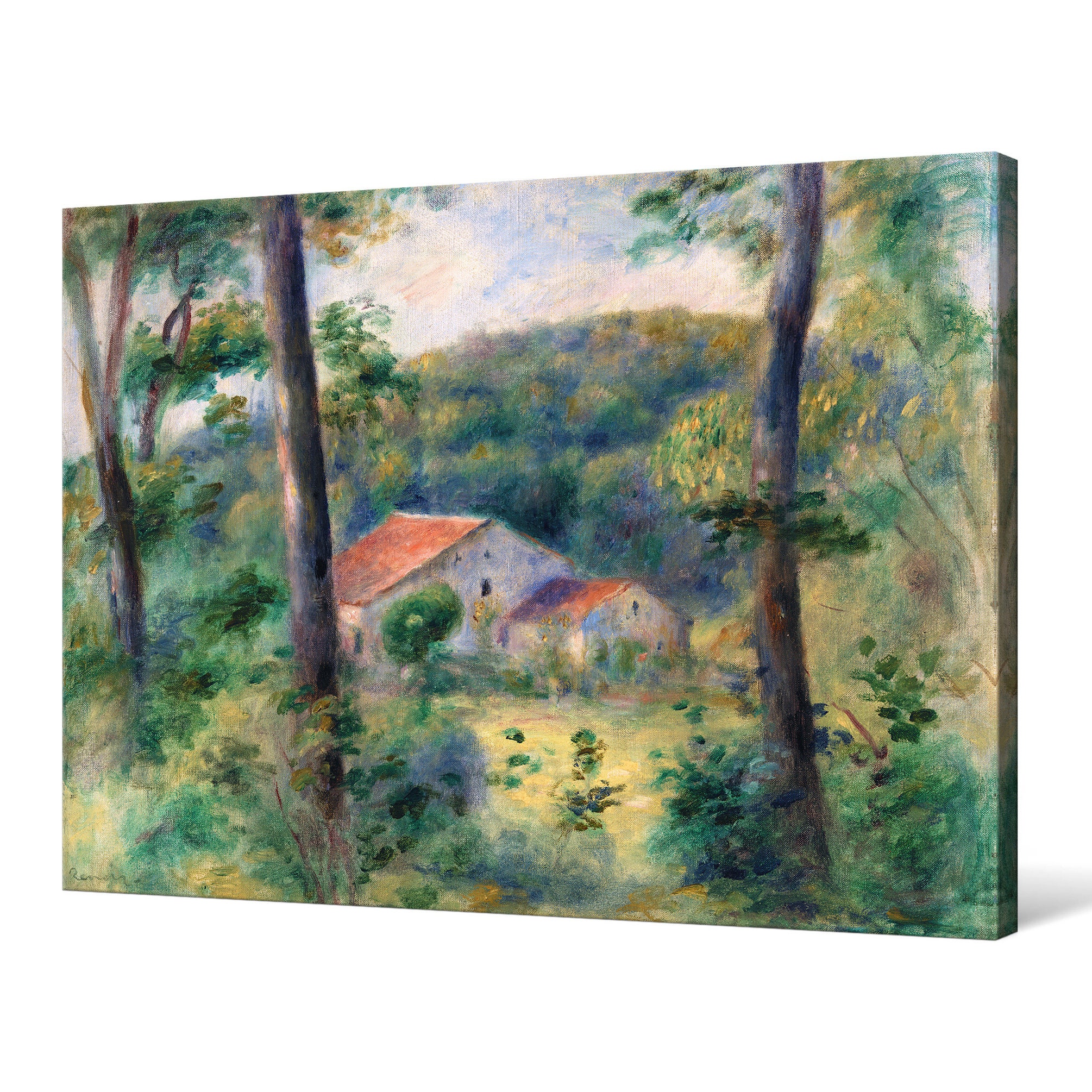 Pierre-auguste Renoir, Surroundings of Briey, Forest House,canvas Print ...