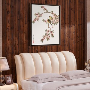 Yu Zhi,bird on Peach Blossom,chinese Painting,large Wall Art,framed ...
