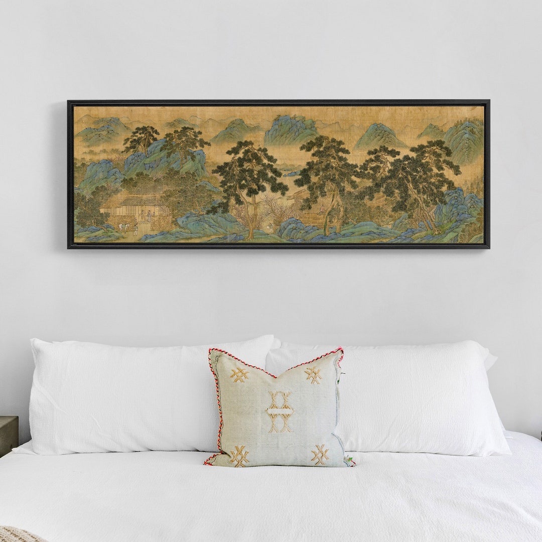 Qiu Ying,spring Mountain Forest Landscape,chinese Landscape Painting 4 ...