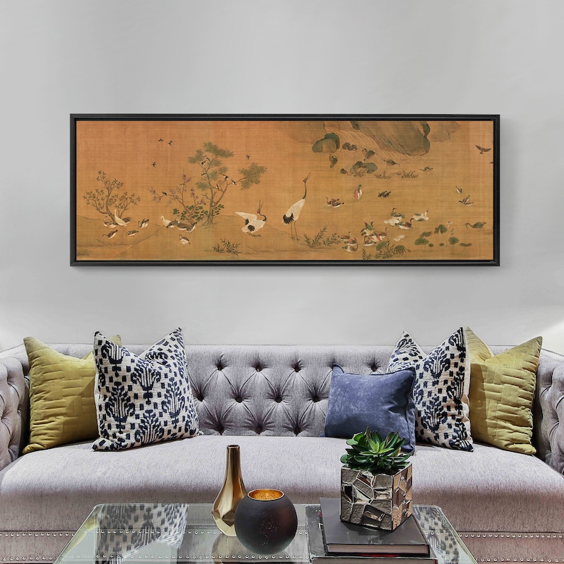 Xu Xi,cranes and Birds,chinese Painting,bedroom Wall Art,large Wall Art ...