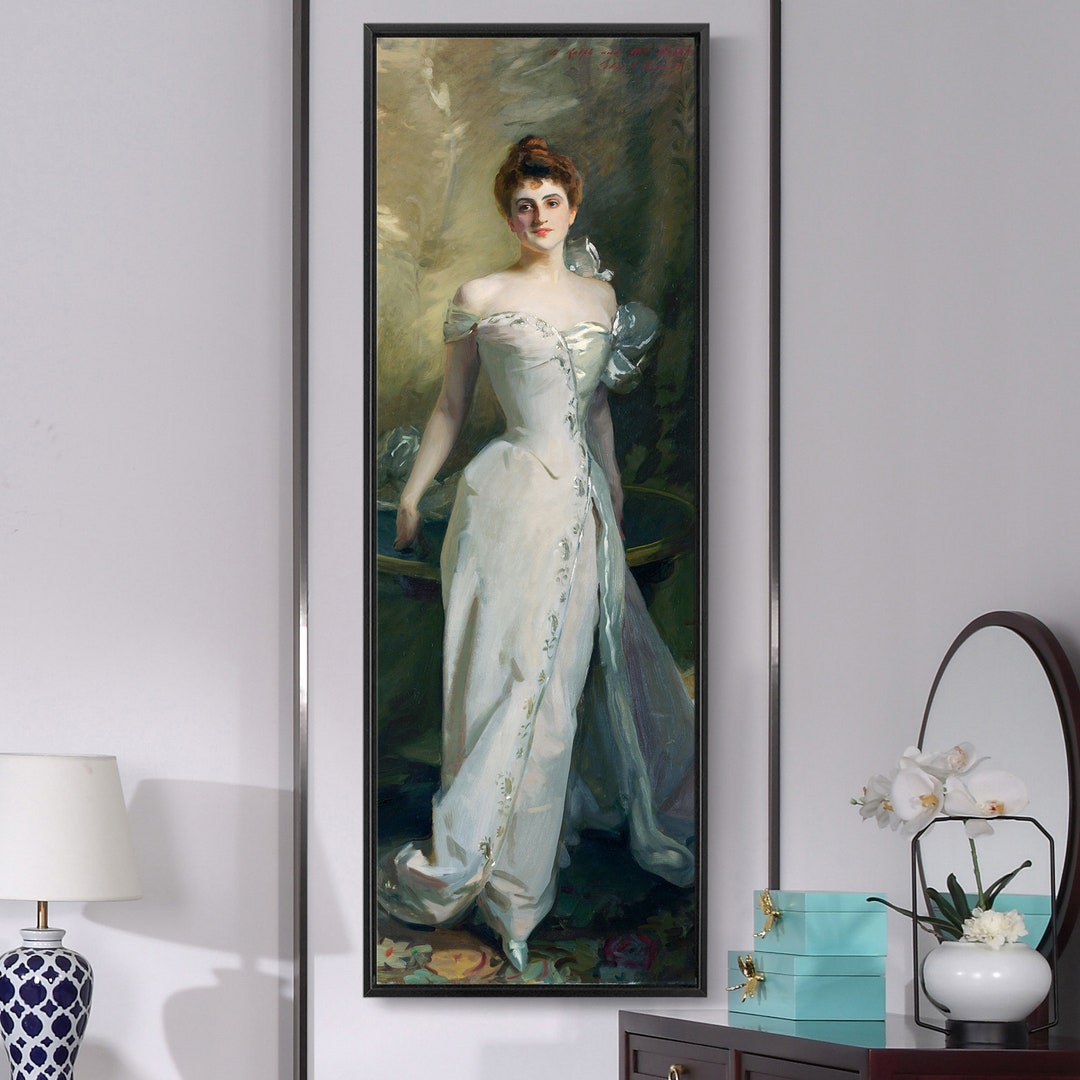John Singer Sargent,portrait of Lisa Colt Curtis,vertical Narrow Art ...