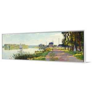 Claude Monet,the Promenade at Argenteuil,riverside Scenery,canvas Print ...