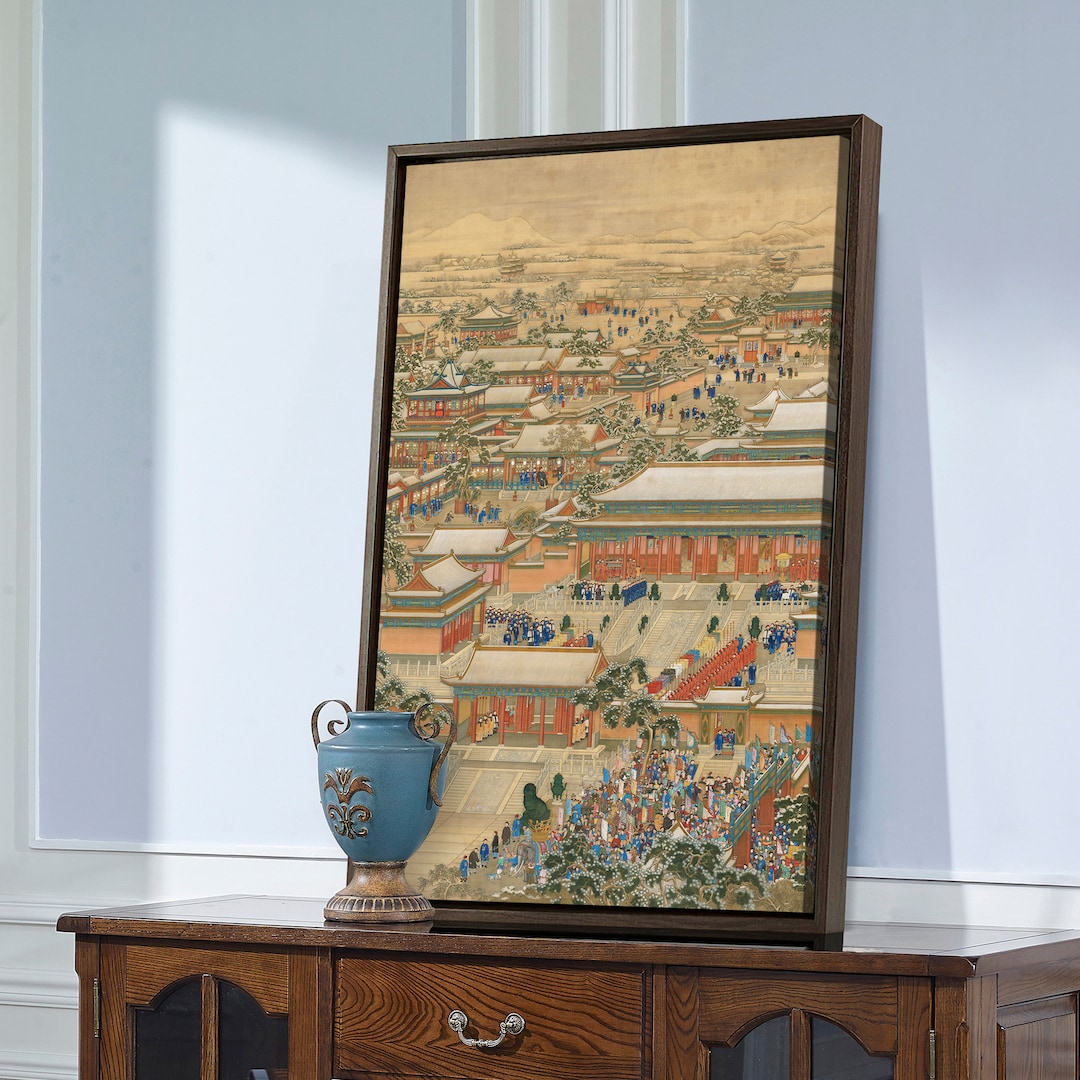 Chinese Paintings,aerial View of the Forbidden City,large Wall Art ...