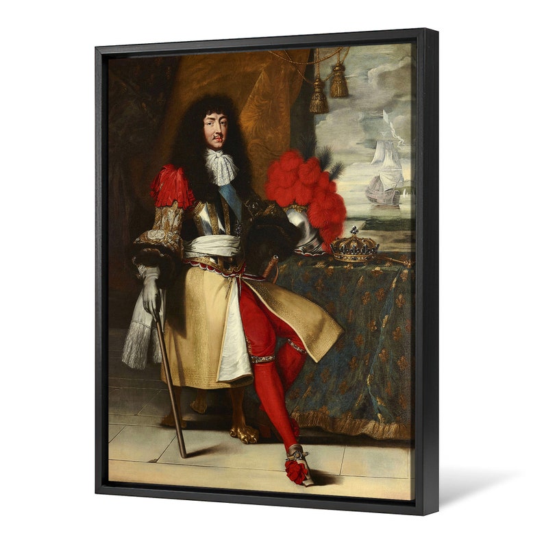 Louis XIV King of Franceportrait of Louis Xivcanvas - Etsy