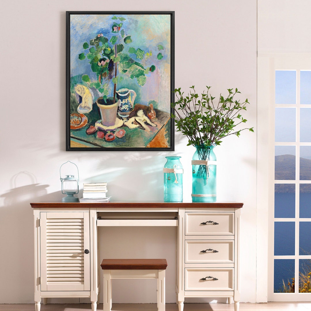 Henri Matisse,still Life With Geranium,flowerpot Flower,canvas Print ...