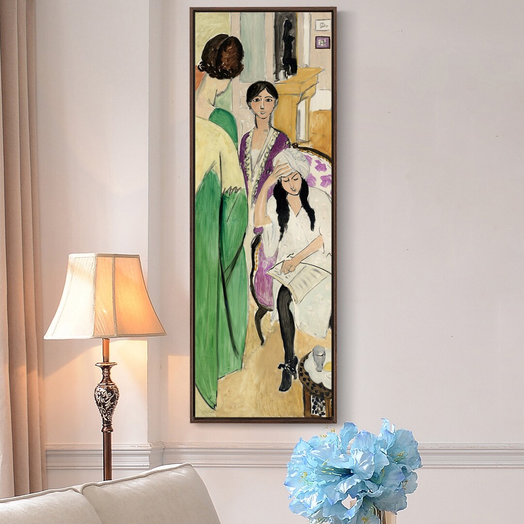 Henri Matisse,three Sisters With an African Sculpture 1917,vertical ...