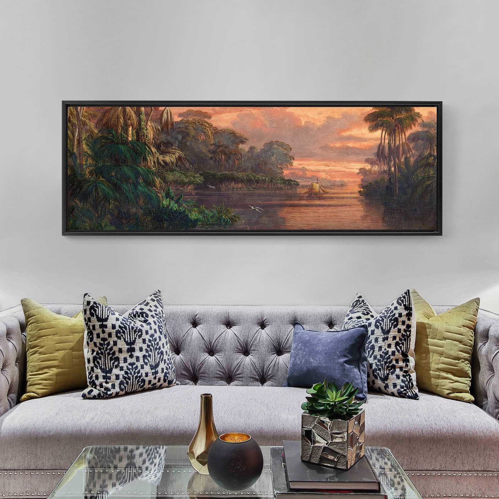 Amazon River Landscapetropical Jungle Landscapecanvas - Etsy