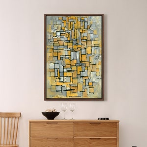 Piet Mondrian,tableau No 1,yellow Abstract Art,canvas Print,canvas Art ...