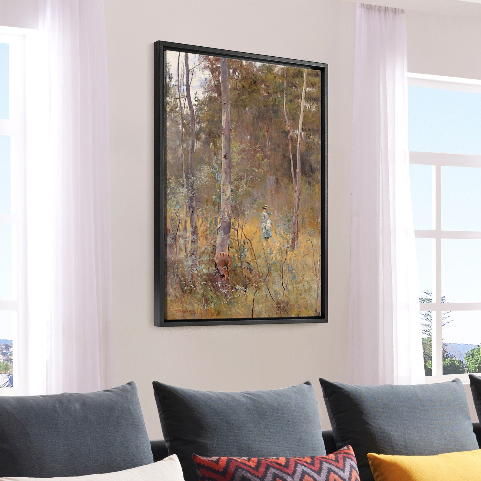 Frederick Mccubbin,lost,autumn Forest Scenery,canvas Print,canvas Art ...