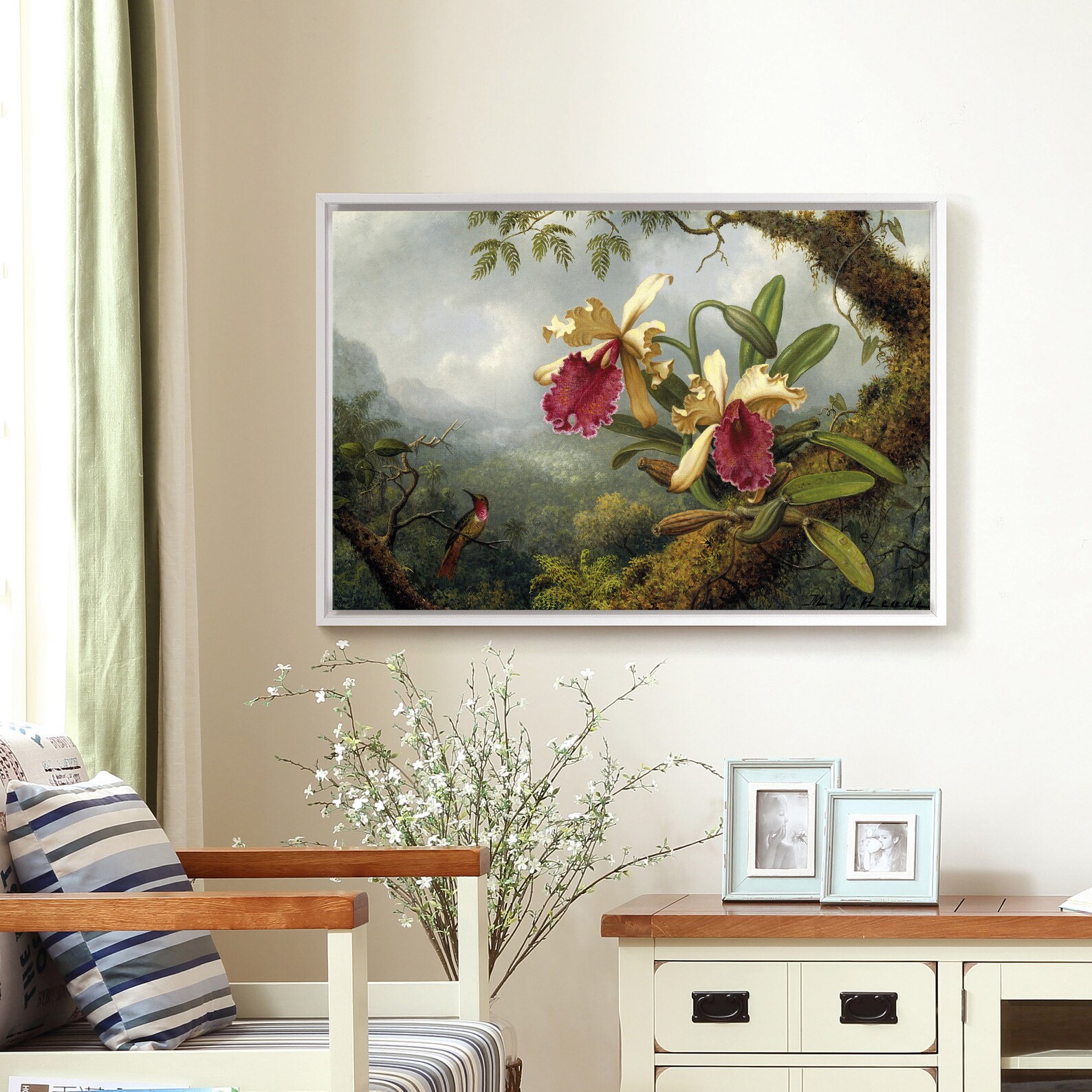 Martin Johnson Headeorchids and Hummingbirdlarge Wall - Etsy