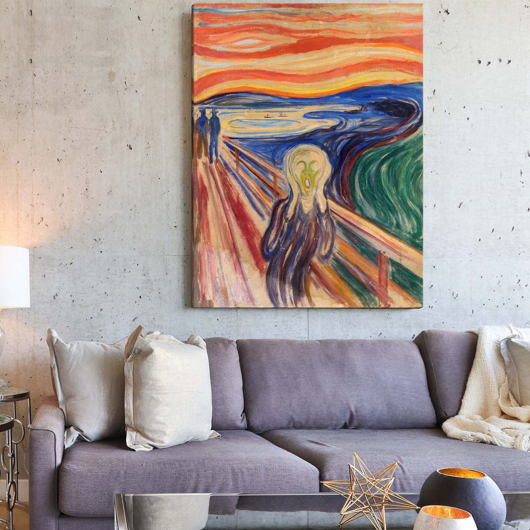 Edvard Munch,the Scream,abstract Art,canvas Print,canvas Art,canvas ...