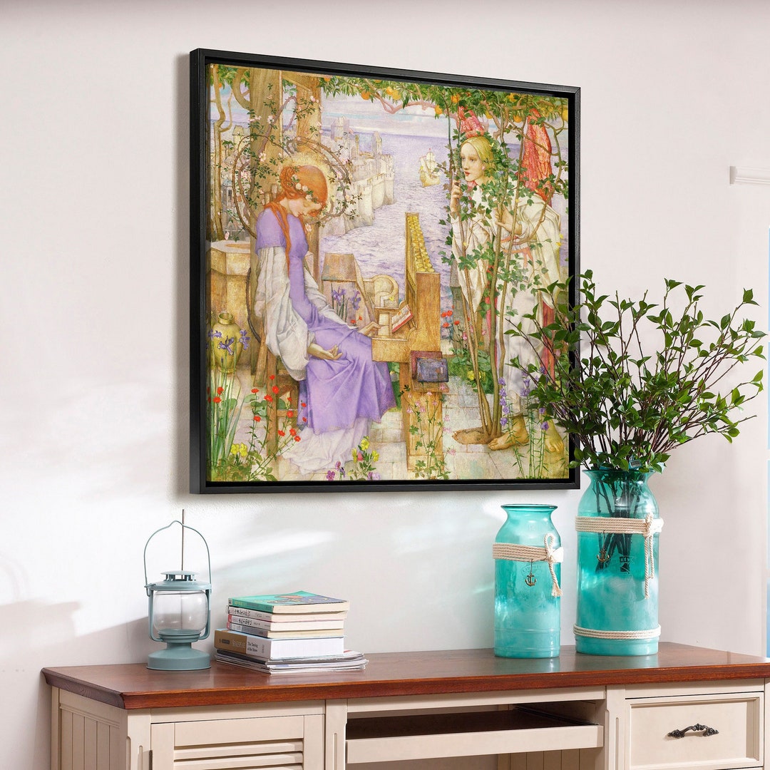 Edward Reginald Frampton,st Cecily, Circa 1904,large Wall Art,framed ...