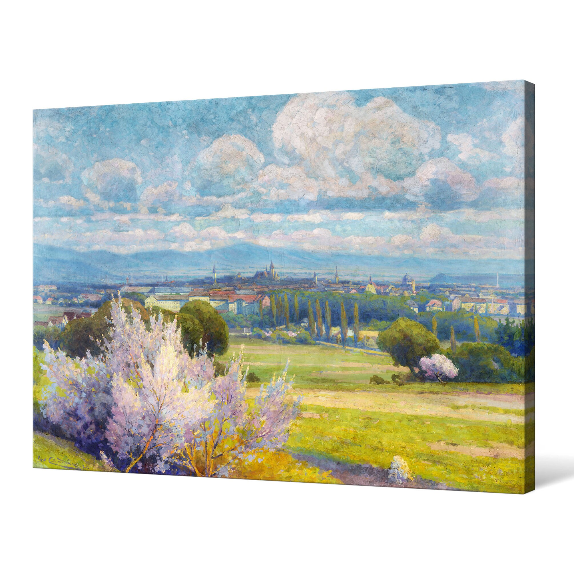 Suburban Landscape, City Skyline Landscape,canvas Print,canvas Art ...