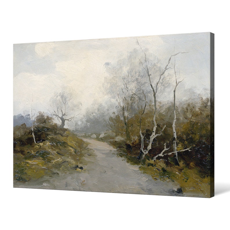 Winter Woods Landscape, Woods Path,canvas Print,canvas Art,canvas Wall ...