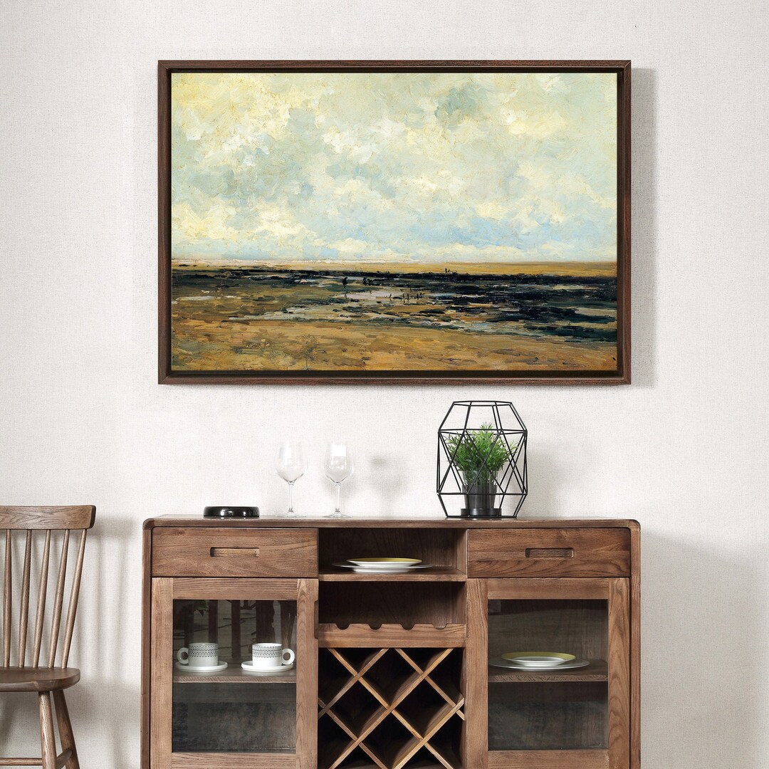 Carlos De Haes,villerville Beach,normandy Beach Landscape,canvas Print ...