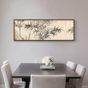 Li Kan,chinese Ink Bamboo Paintings,above Bed Decor,narrow Horizontal ...