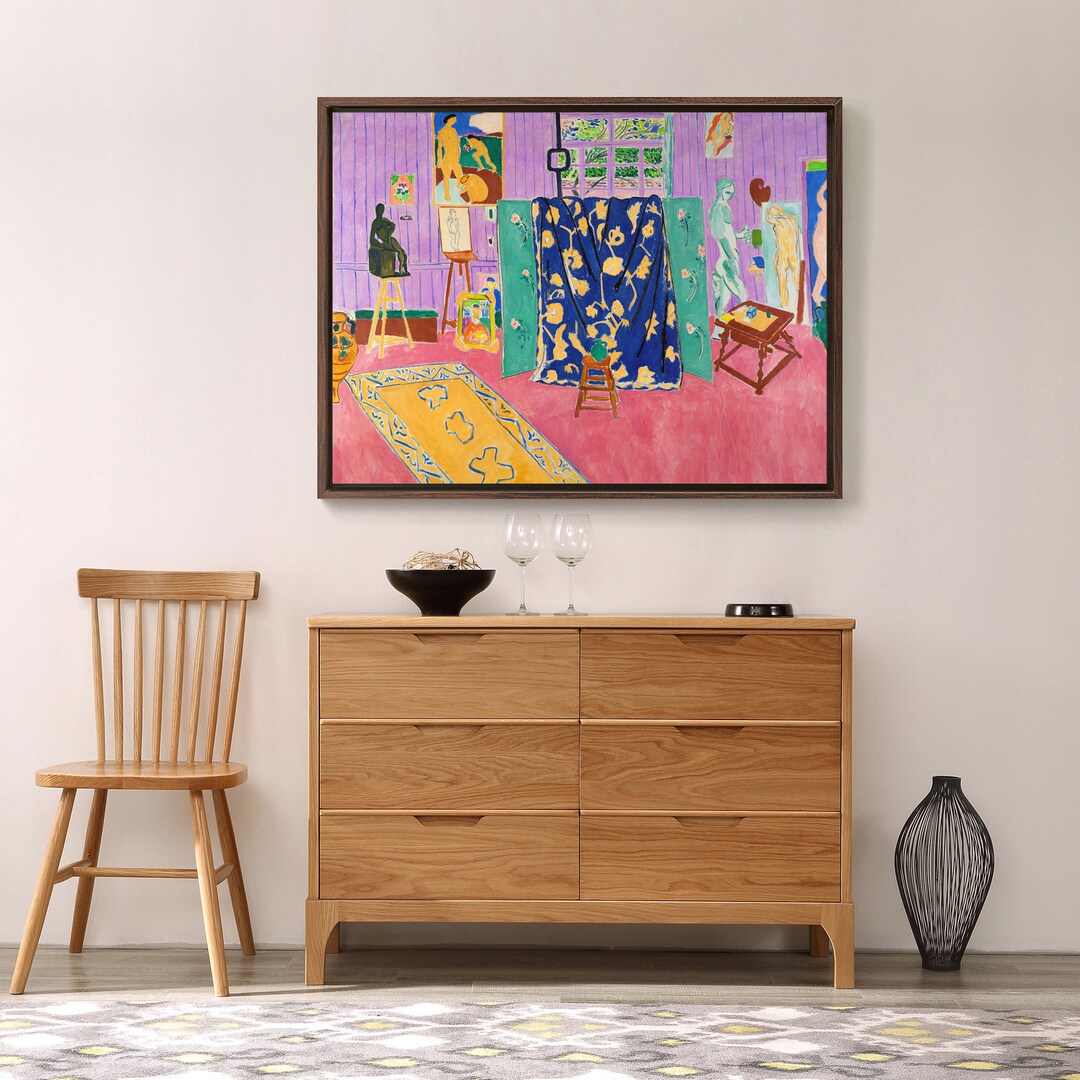Henri Matisse,artist's Studio,red Room Interior,canvas Print,canvas Art ...