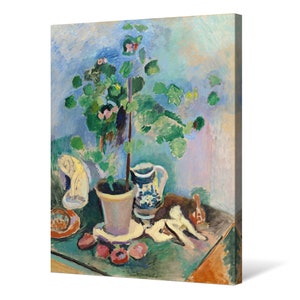 Henri Matisse,still Life With Geranium,flowerpot Flower,canvas Print ...