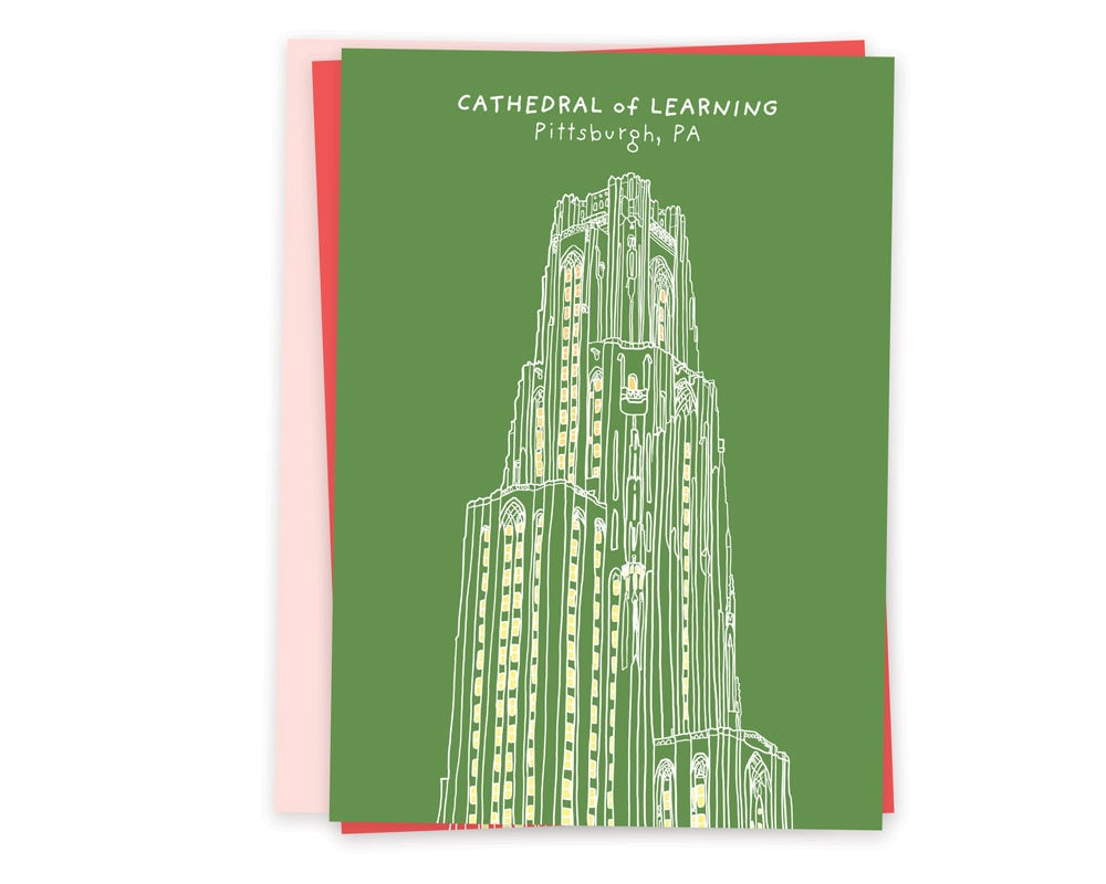 Cathedral of Learning Illustration - Etsy