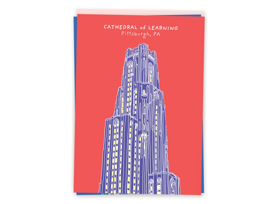 Cathedral of Learning Illustration - Etsy
