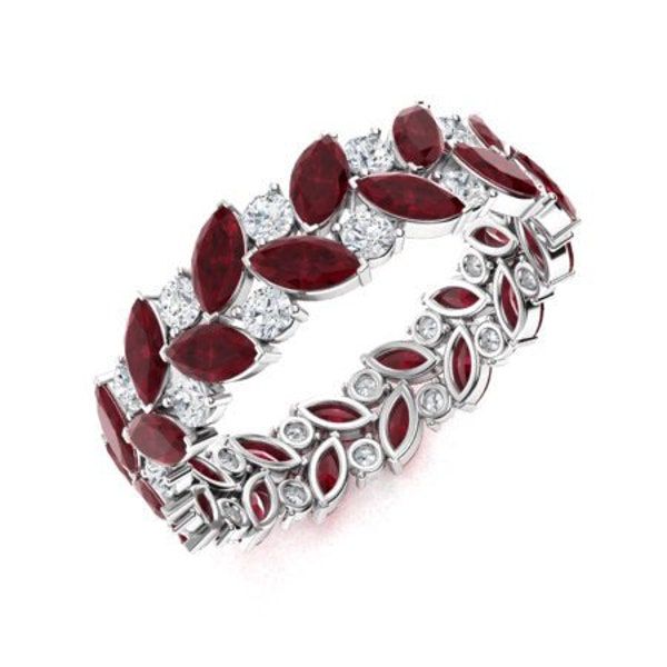 Ruby Wedding Band - Etsy