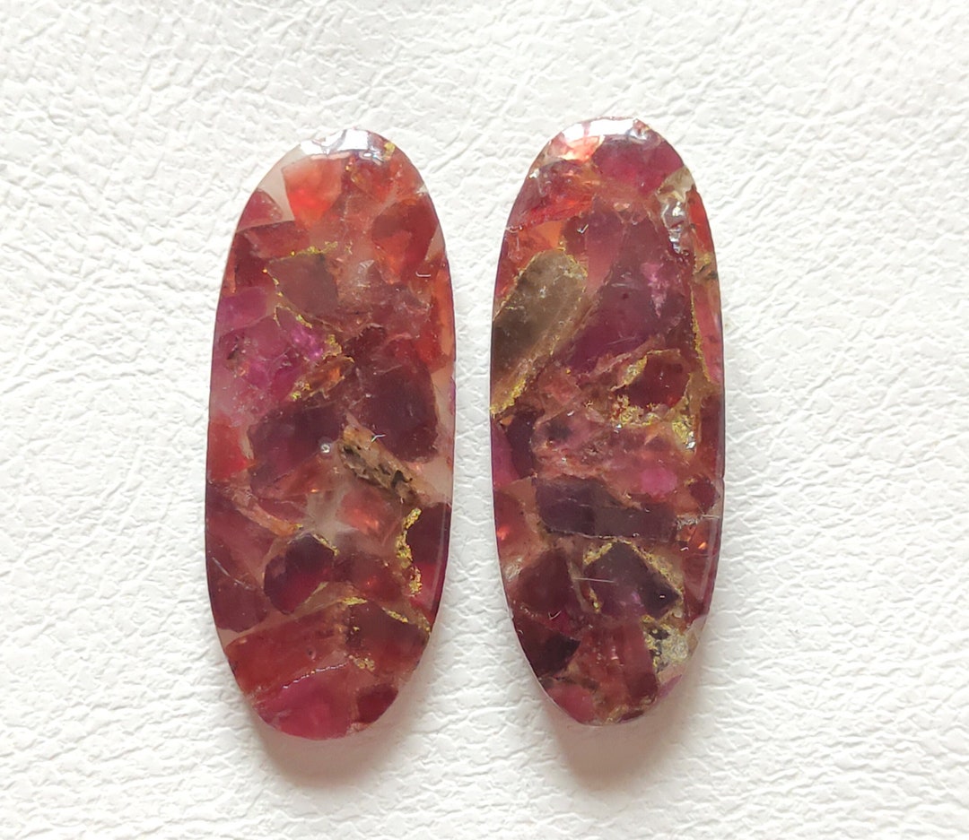Spiny Copper Ruby Gemstone Cabochon Copper Ruby Oval Shape - Etsy