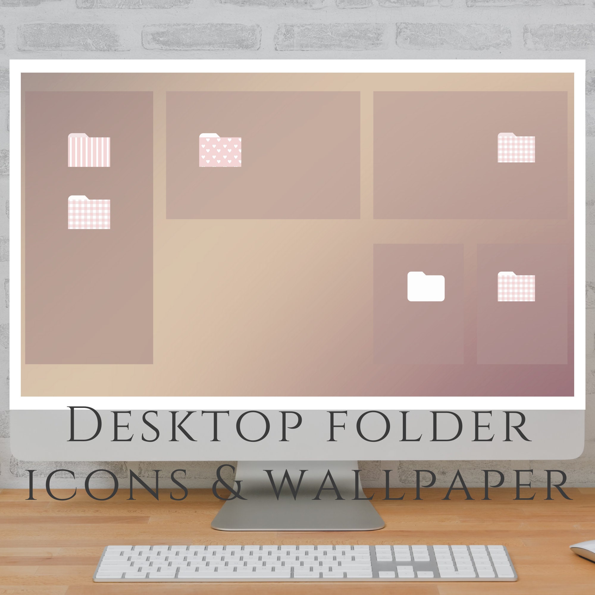 Desktop Organizer With Desktop Wallpaper for a Desktop Aesthetic ...