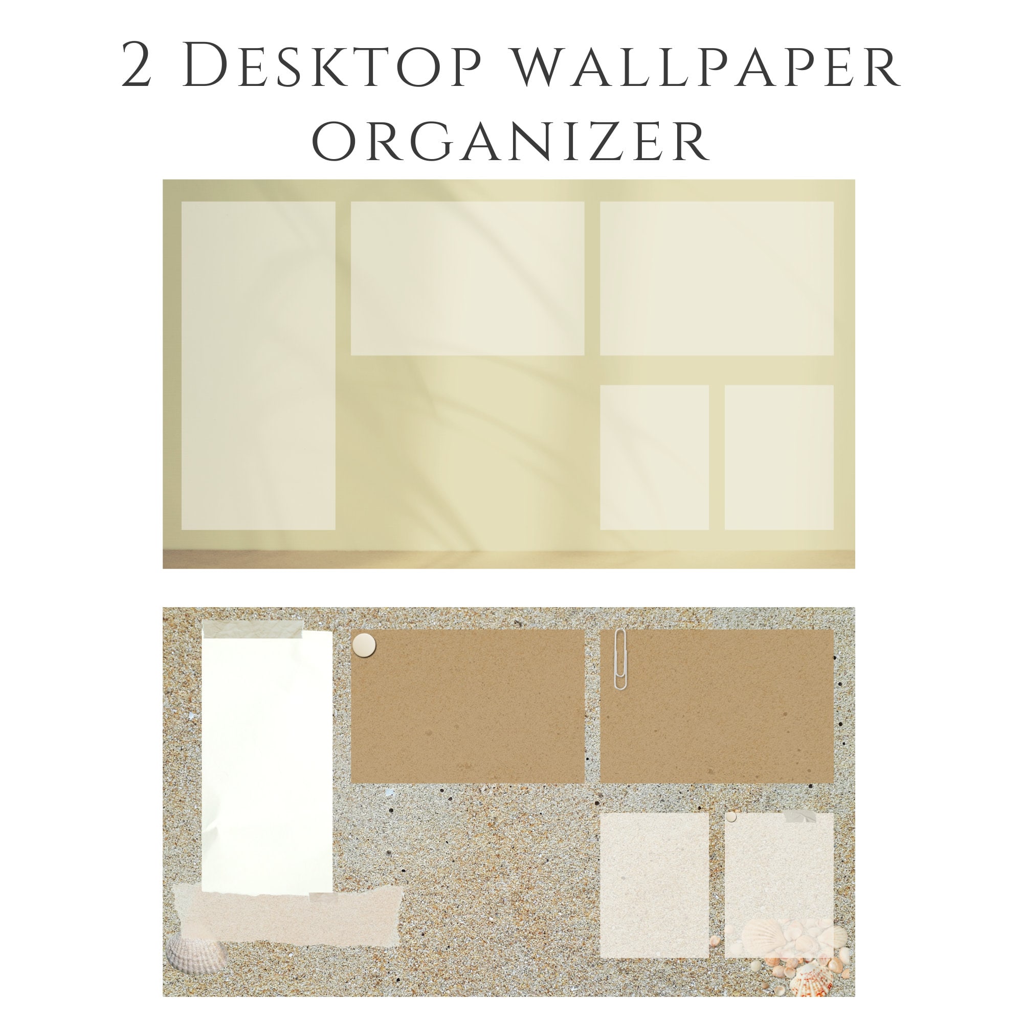 Desktop Organizer With Desktop Wallpaper for a Desktop - Etsy
