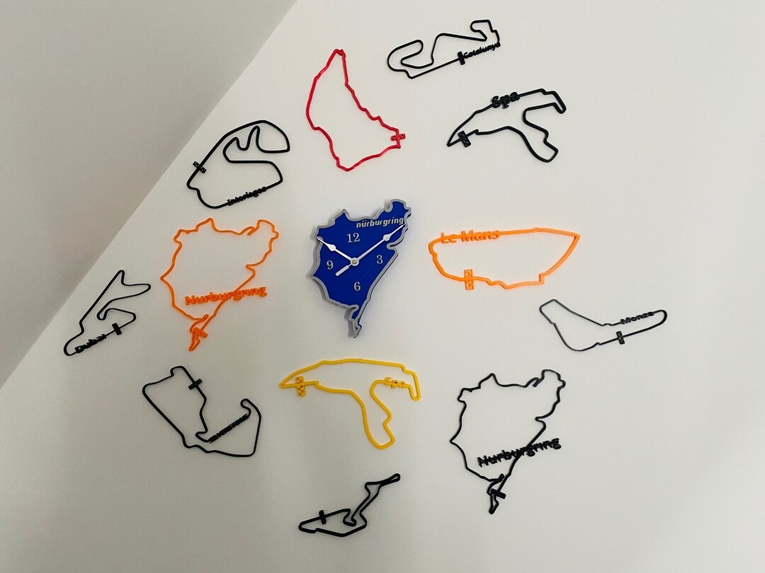 3d Printed Race Track Wall Art - Etsy