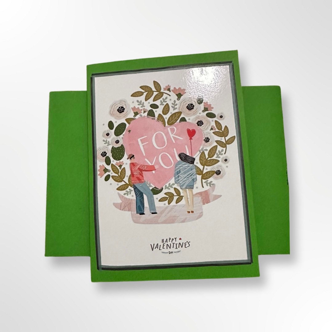 Valentine's Day Single Card From Me to You Card With Love Card Happy ...