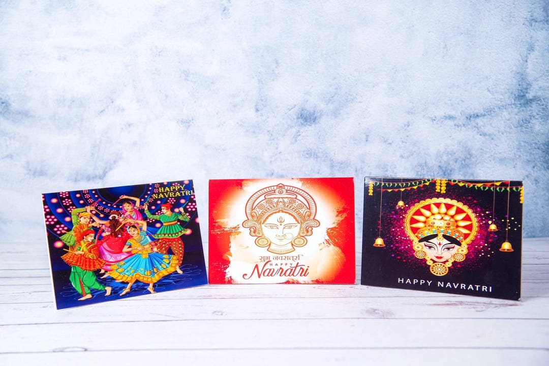 Navaratri Card Maa Ambeji Carddurga Card Subh Navaratri Card in Hindi ...