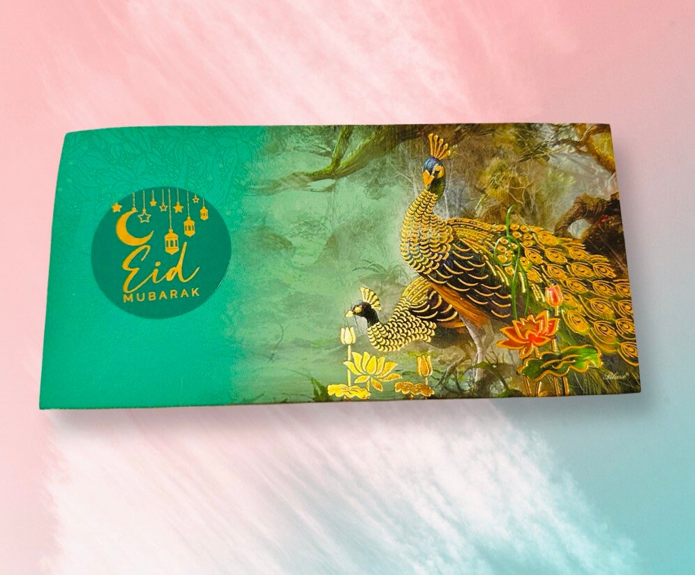 Holi Gift Money Envolope Peacock Design Envelopeswedding Money ...