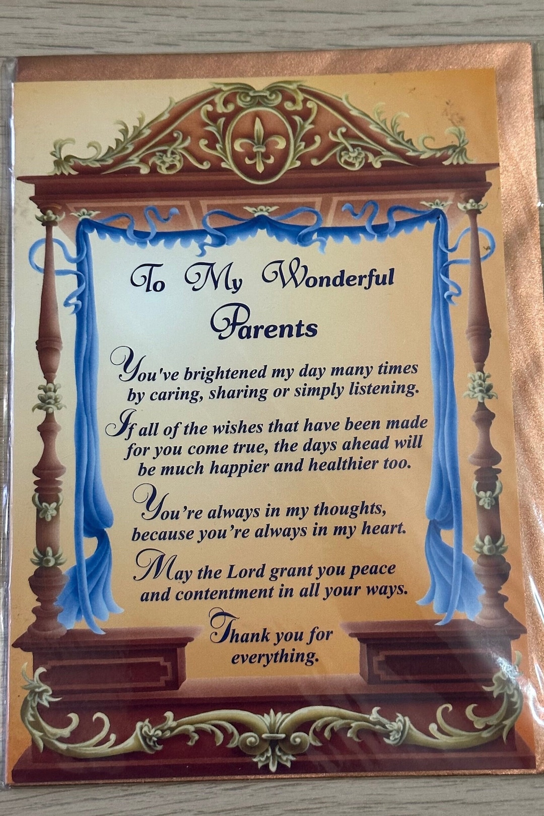 Words of Appreciation Card gift for Mum, Wife Gift for Dad, Husband ...