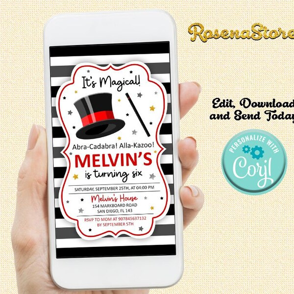Magic Show Invite - Etsy