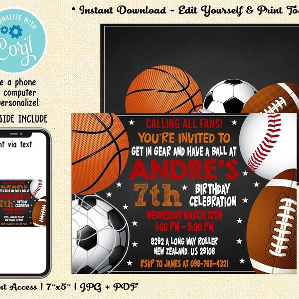 All Star Invitations - Etsy