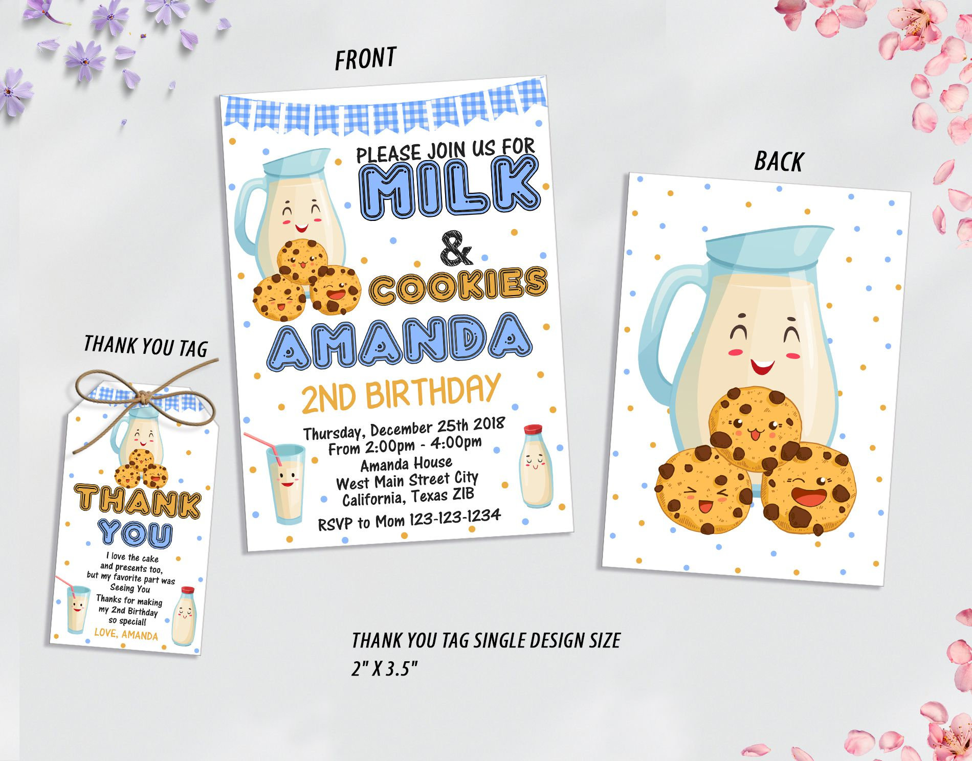 Milk and Cookies Party Invitation, Milk and Cookies Party Ideas, Milk ...